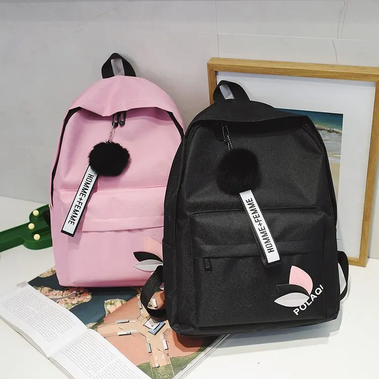 Fashion Leaf Backpack Junior High School Student School Bags Korean ...