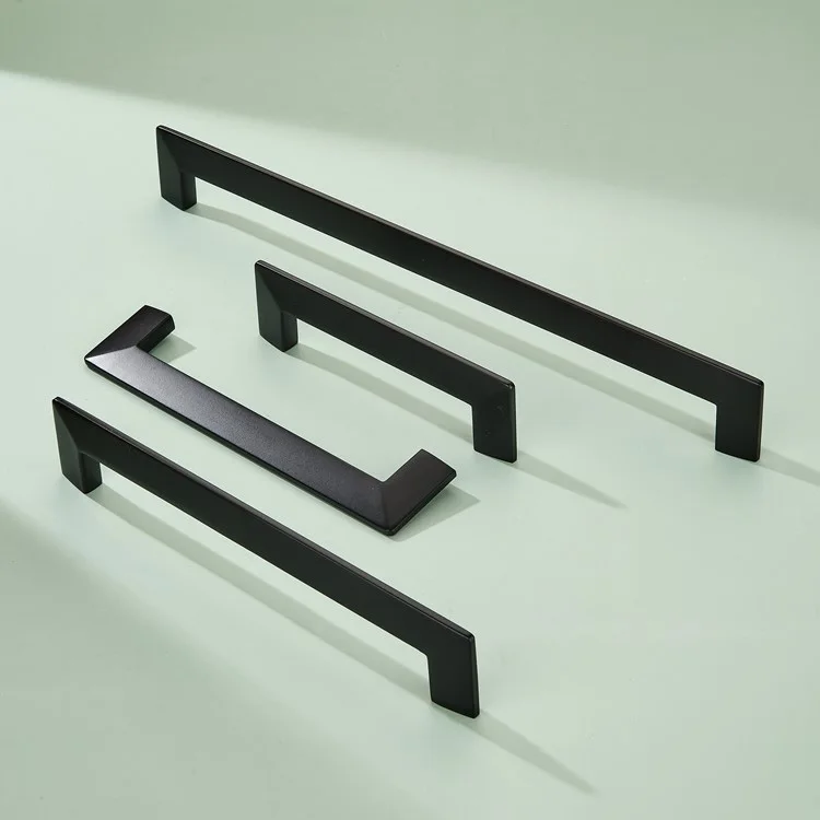 High Quality Zinc Kitchen Furniture Cabinet Handle Gold And Black White ...