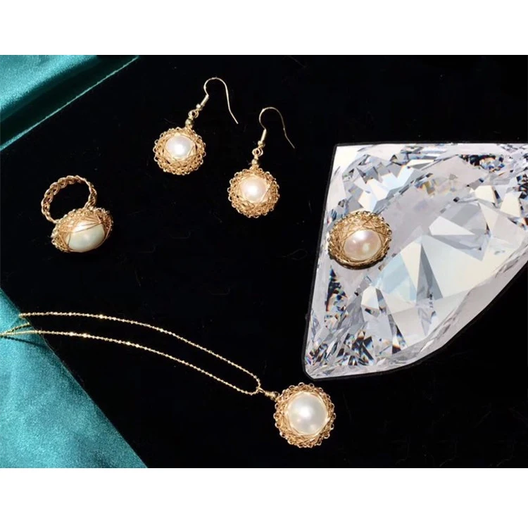 Jewelry Set Price Plated Pearl Factory Direct Sale Saudi Gold Pendant ...