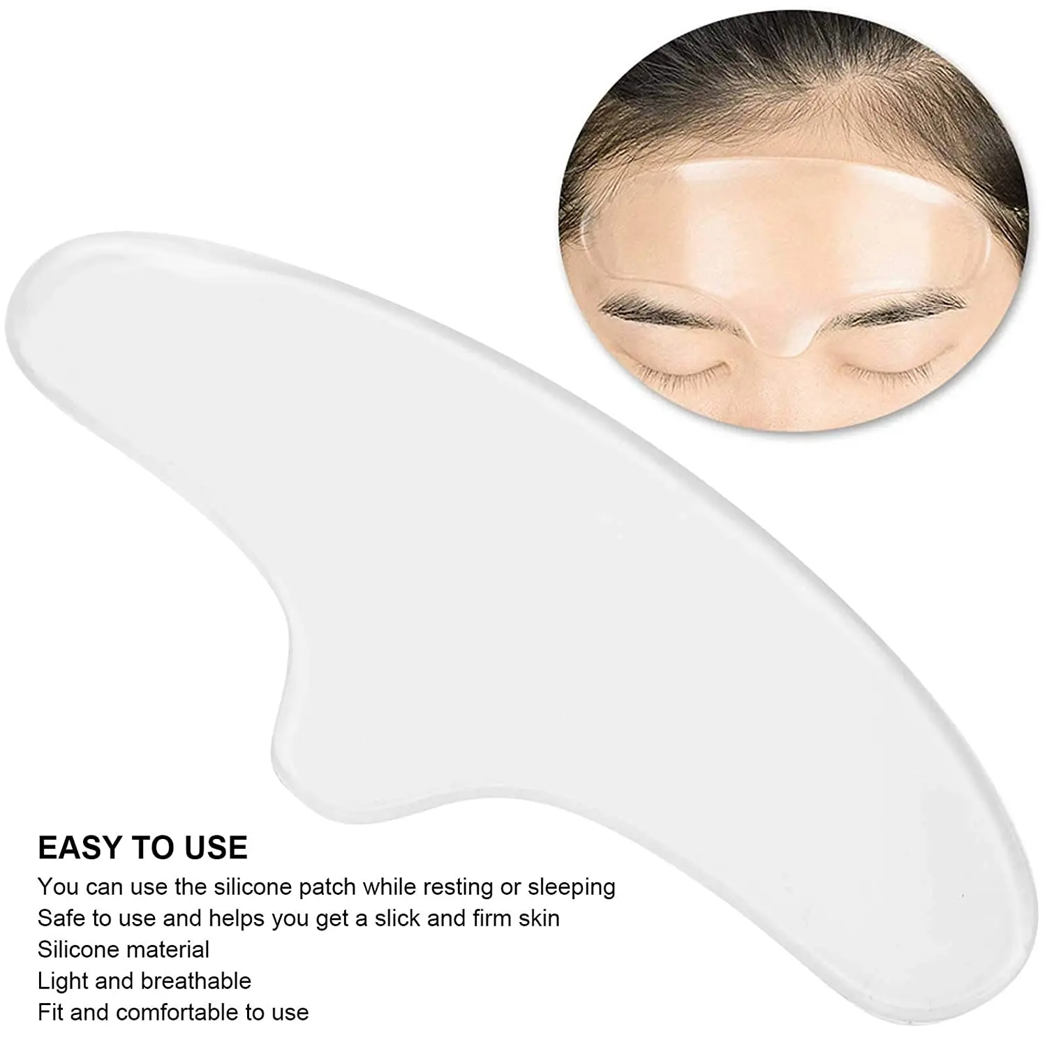Self Adhesive Anti Wrinkle Forehead Face Caring Reusable Skin Lift Care ...