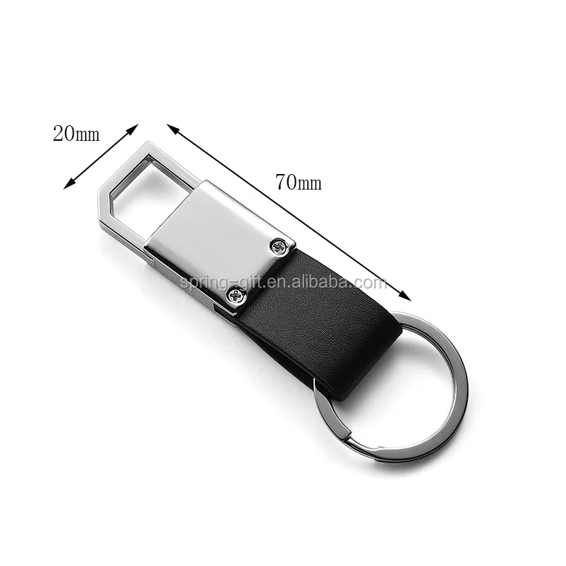 Wholesale Promotional PU Leather Key chain Custom Businessman Metal Car ...