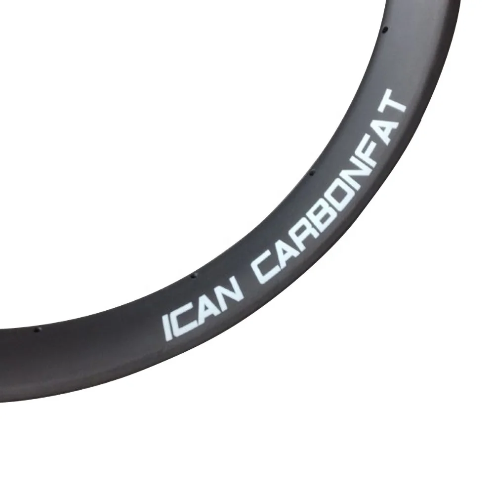 Fat bike rims 26er carbon clincher rim tubeless bike wheels carbon 65mm ...
