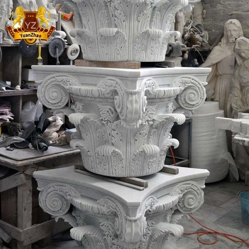 Home Decoration Building Roman Pillar Cap Capital Hand Carved ...