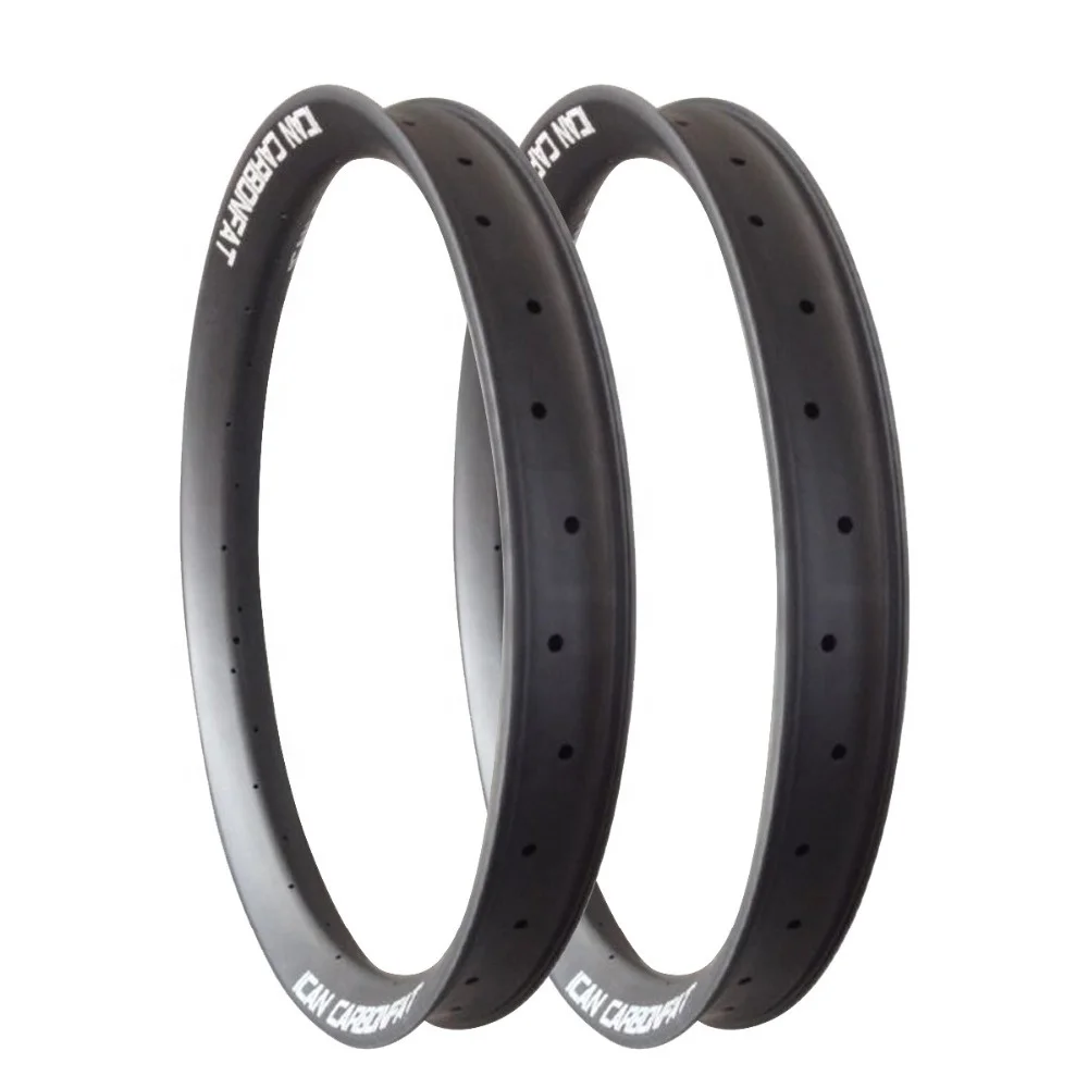 Fat bike rims 26er carbon clincher rim tubeless bike wheels carbon 65mm ...
