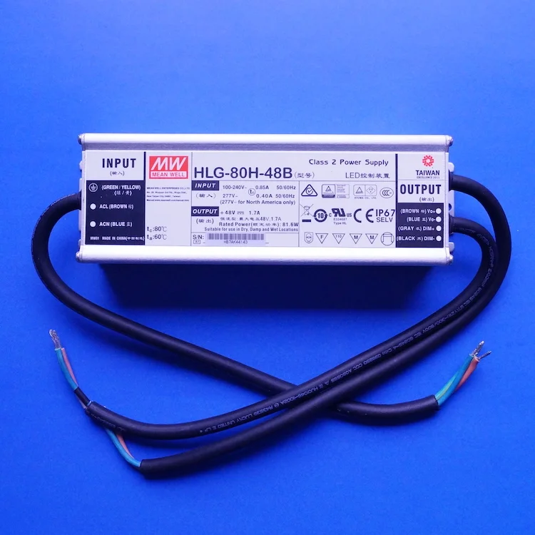 IP67 Waterproof Constant current driver 80W 120W 150W Dimmable led driver HLG 80H 48B - Buy in bulk