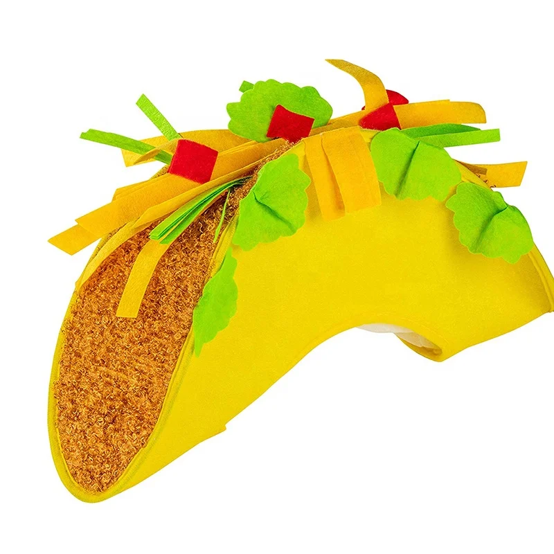 Cinco De Mayo Novelty Fast Food Costume Accessories Taco Hat - Buy in bulk