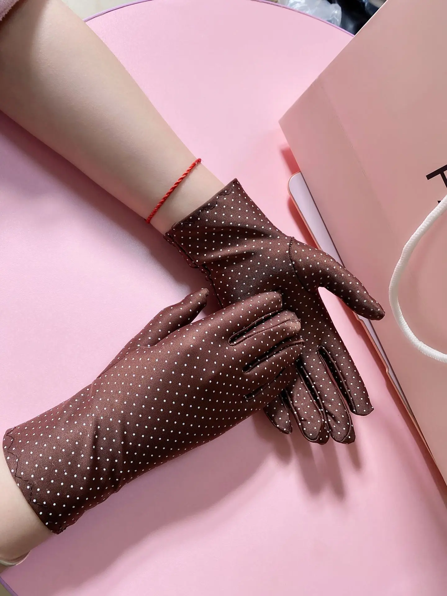 Spring And Summer Thin Gloves Sunscreen Ice Silk Riding And Driving ...