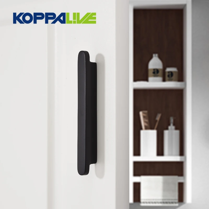 Nordic Simple Solid Brass Furniture Handles Oval Brushed Gold Drawer ...