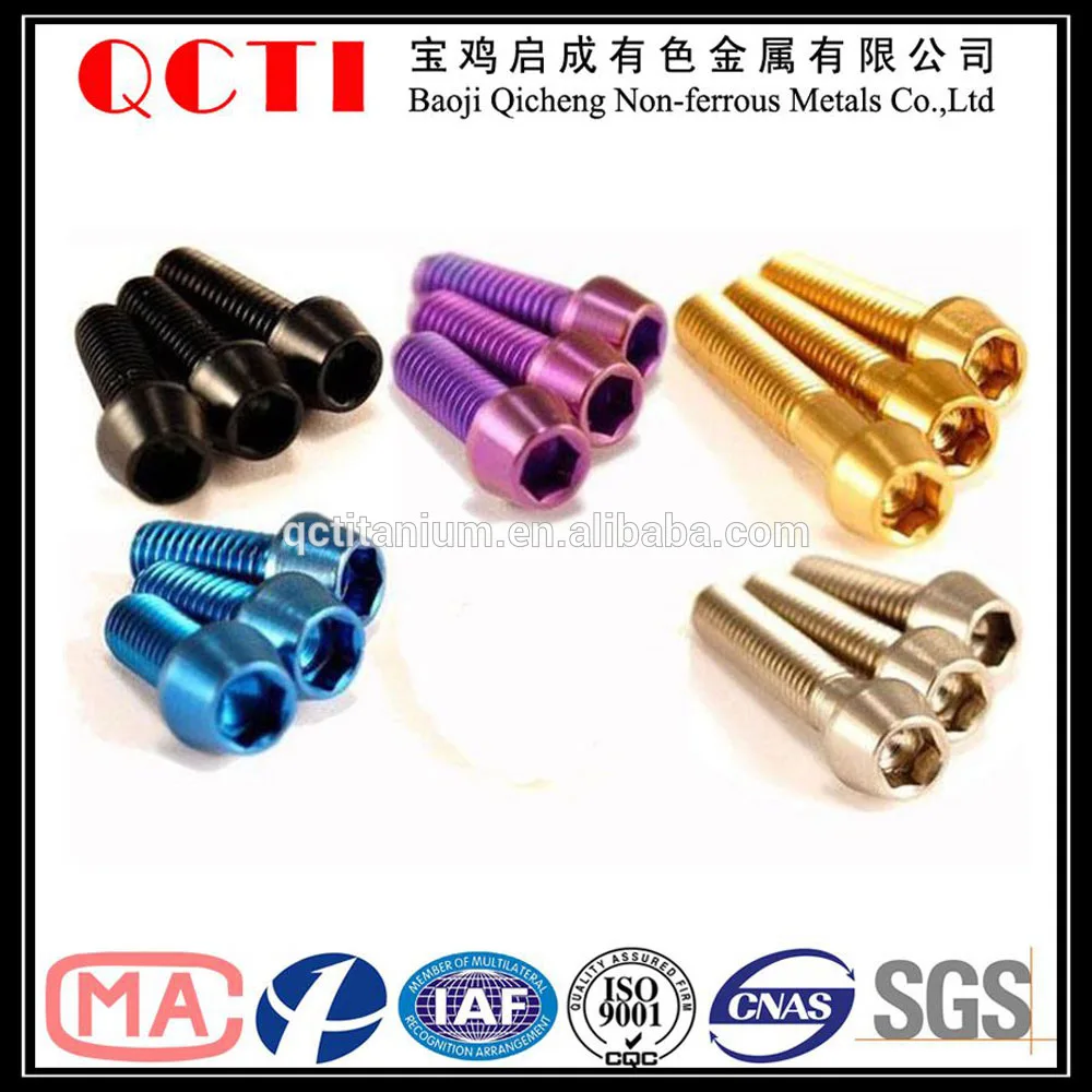 titanium screw titanium alloy screw titanium fastener bolt and nut ...