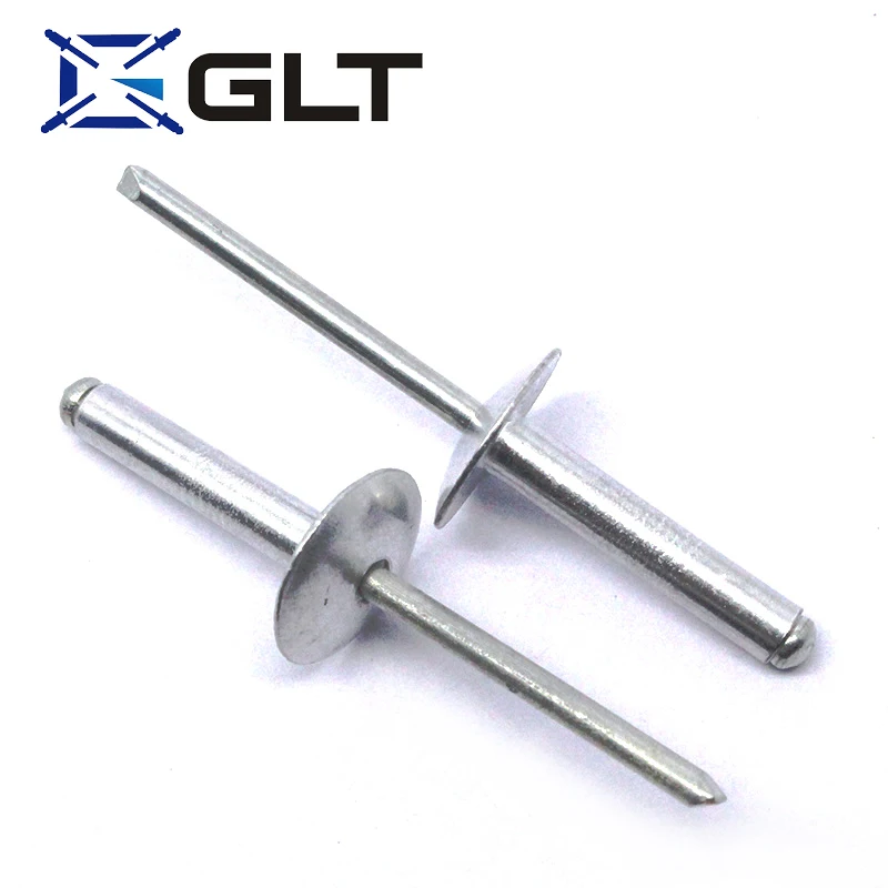 Large Flange Aluminum Blind Rivet Self Plugging Open End Decorating ...