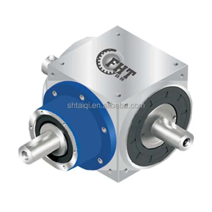 AT L Double Output Shaft Spiral Bevel Gearbox ratio 1:1Steering Gearbox ...