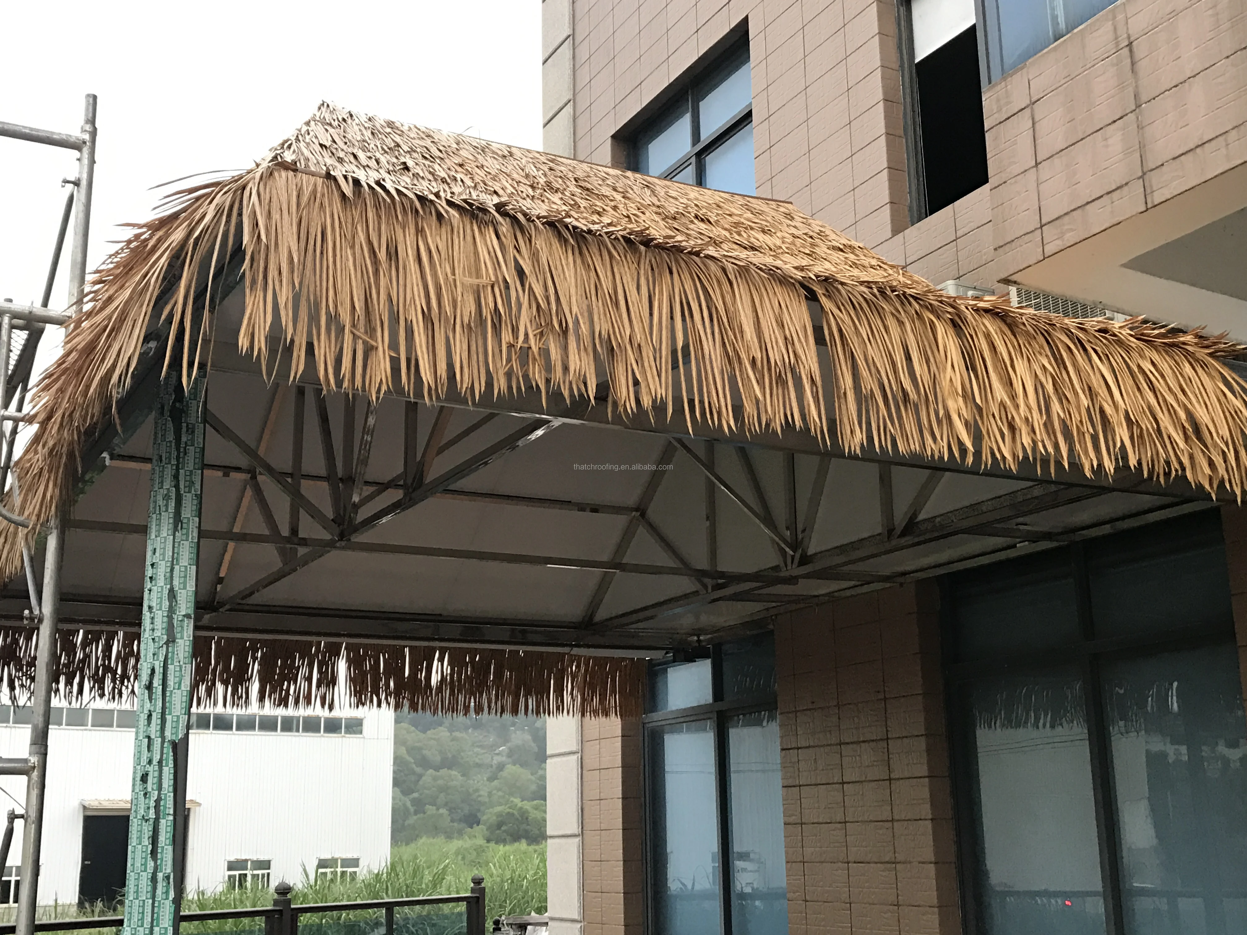 Water resistant emulation palm leaf thatch roof - Buy in bulk