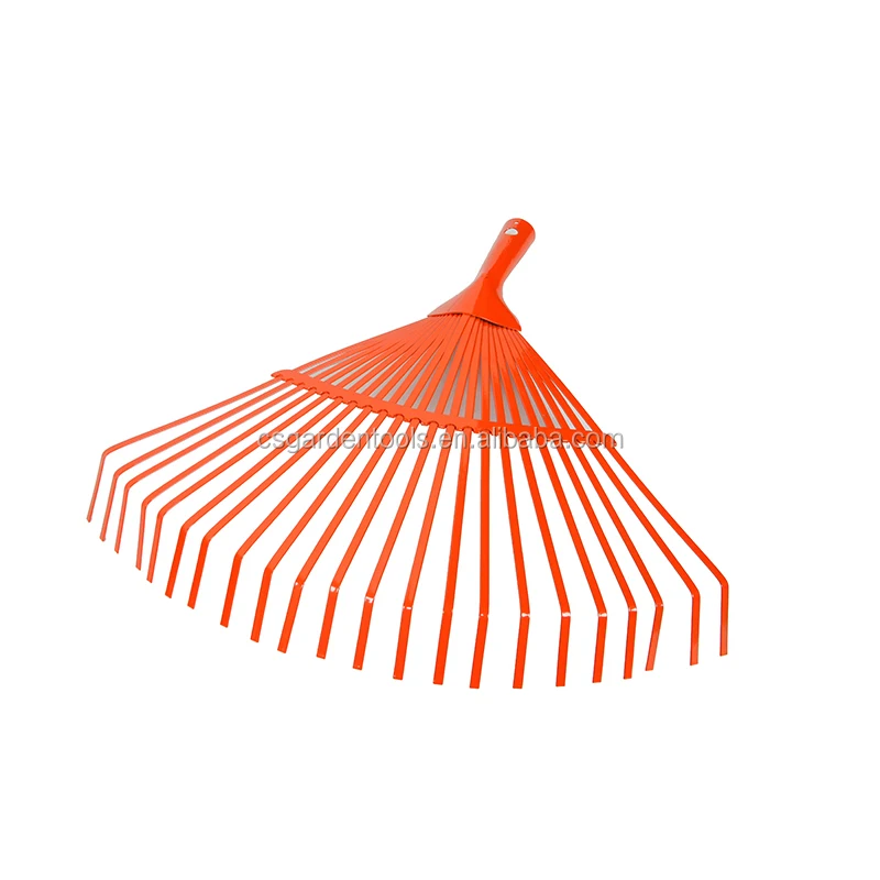 45# steel 22 tine garden farmer grass rake head with plastic treated ...