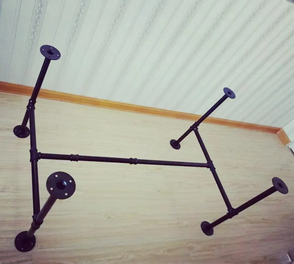 Industrial Pipe Table Legs, Cast Iron Pipe Fittings, for Custom Vintage ...