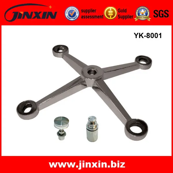Glass Wall Spider Clamp Stainless Steel Glass Spider/ Airport glass ...
