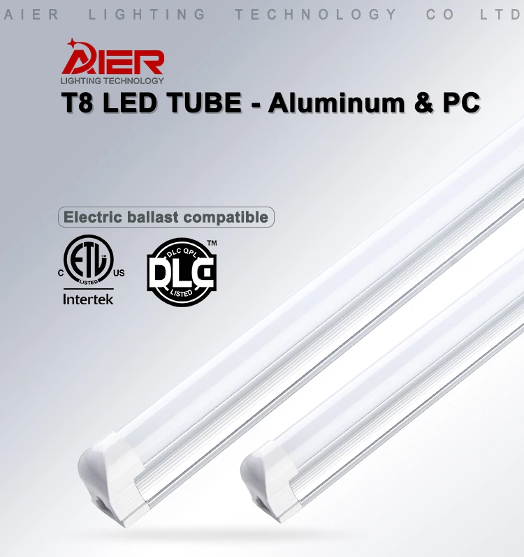 T8 Integrated Led Tube light With Aluminum PC 4FT G13 18W 22W Good heat ...