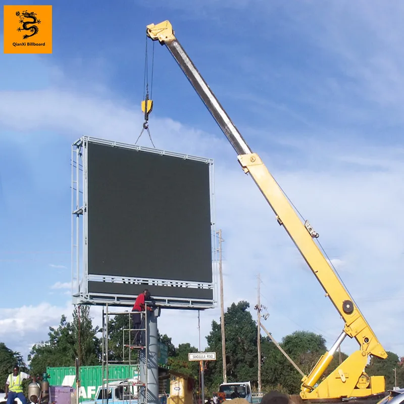 Best quality outdoor unipole structural led billboard car advertising ...