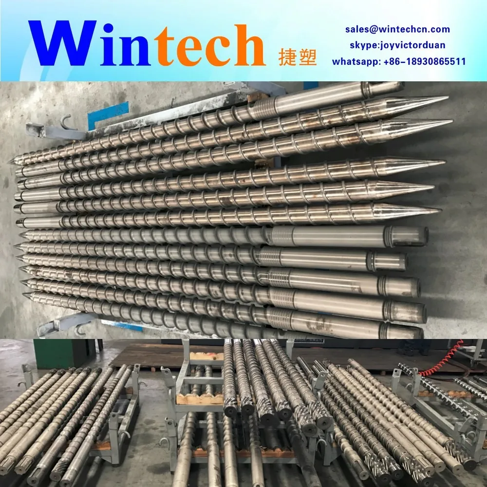 Bimetallic injection screw top barrels for JSW second hand injection ...