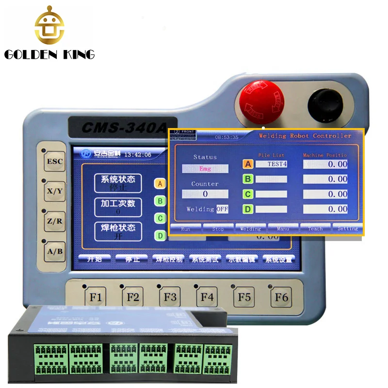 4~6 Axis CNC motion controller Welding robot control system Robot Teaching pendant Robot CNC ...