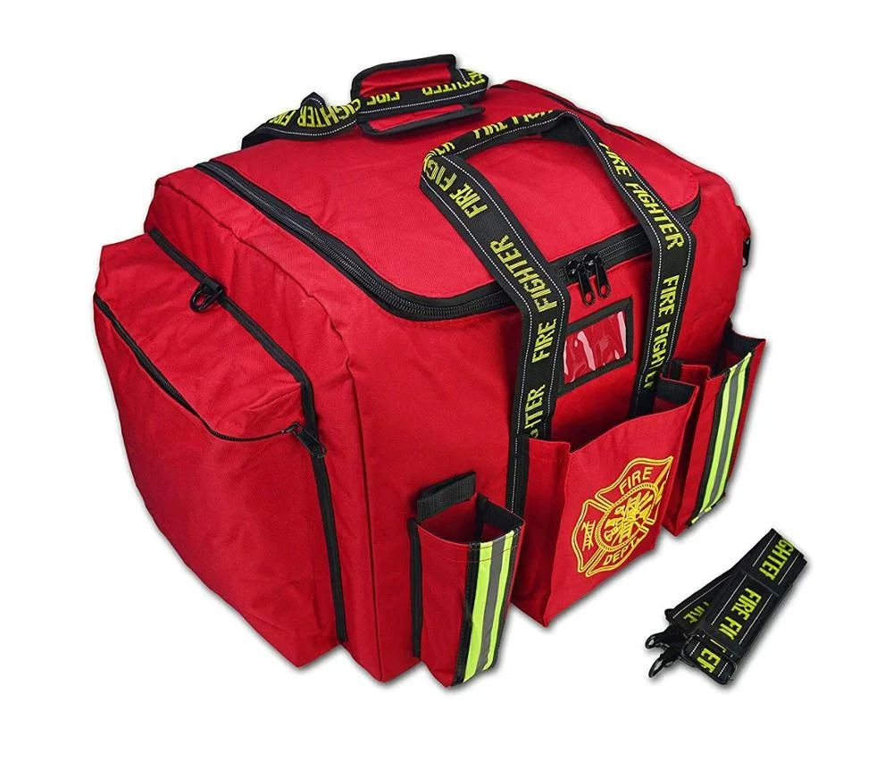 Premium firefighter fireman Step In Turnout Gear Bag w/Shoulder Strap ...