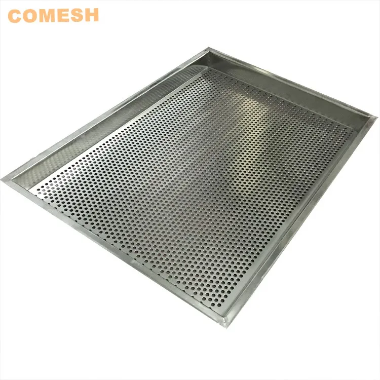 Food Grade 304 Stainless Steel Punched Metal Baking Trays - Buy in bulk
