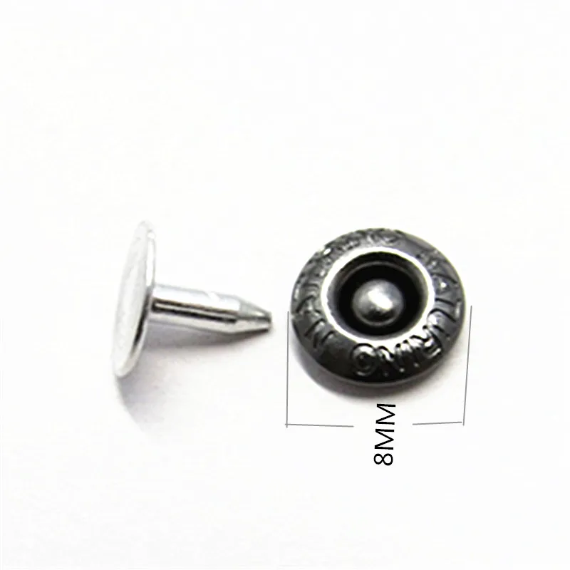 8mm Copper Jeans Rivet With Logo For Jeans - Buy in bulk