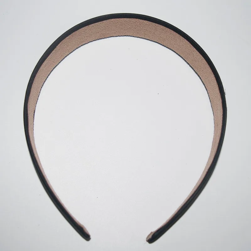 1 Pcs 30mm Solid Color Satin Covered Resin Hairbands Ribbon Covered