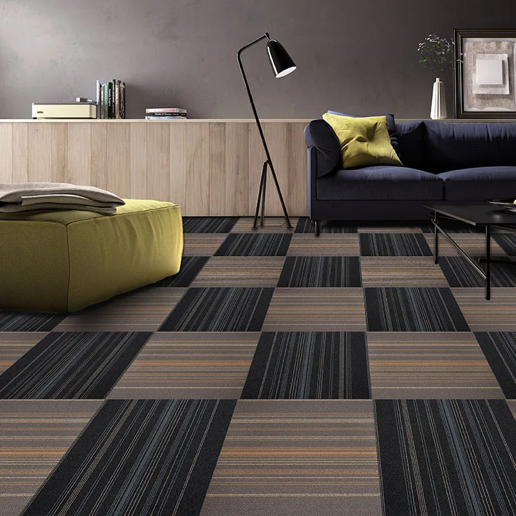 PP Carpet Tiles 50x50 Commercial Office Modular PVC Backing Carpet for ...