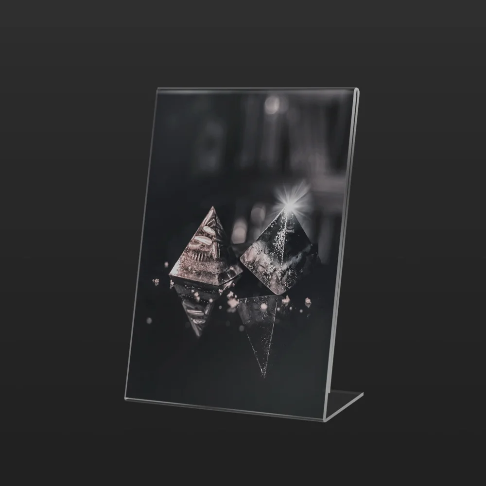 Free standing Leaflet Display Stand a4 Acrylic Poster Menu Holder 8.5 X ...