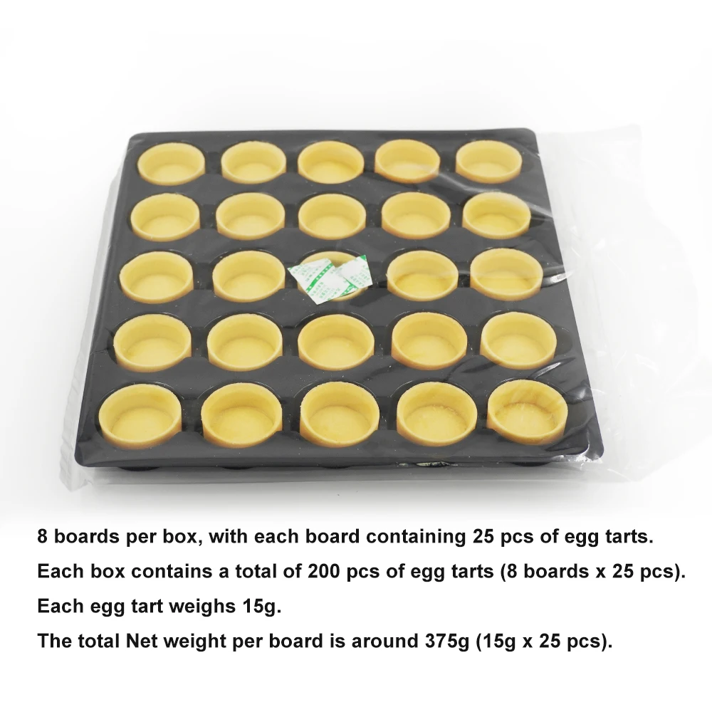 Delicious Vanilla Tart Shell 4.8cm Mini Egg Tart Shell - Buy in bulk