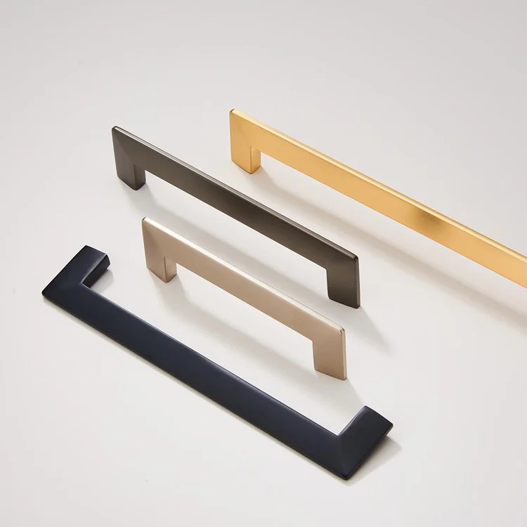 High Quality Zinc Kitchen Furniture Cabinet Handle Gold And Black White ...