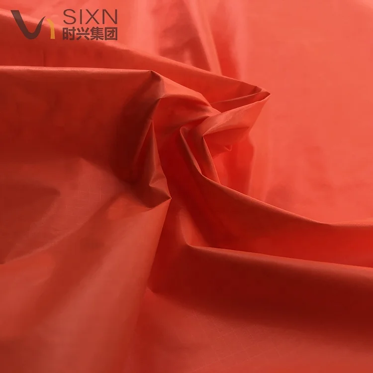 20D nylon taffeta ripstop 380T 400T oil cire finish waterproof DWR ...