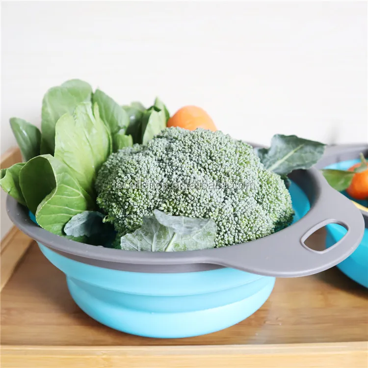 BPA free Plastic Food Containers 2 Pieces Vegetables Collapsible ...