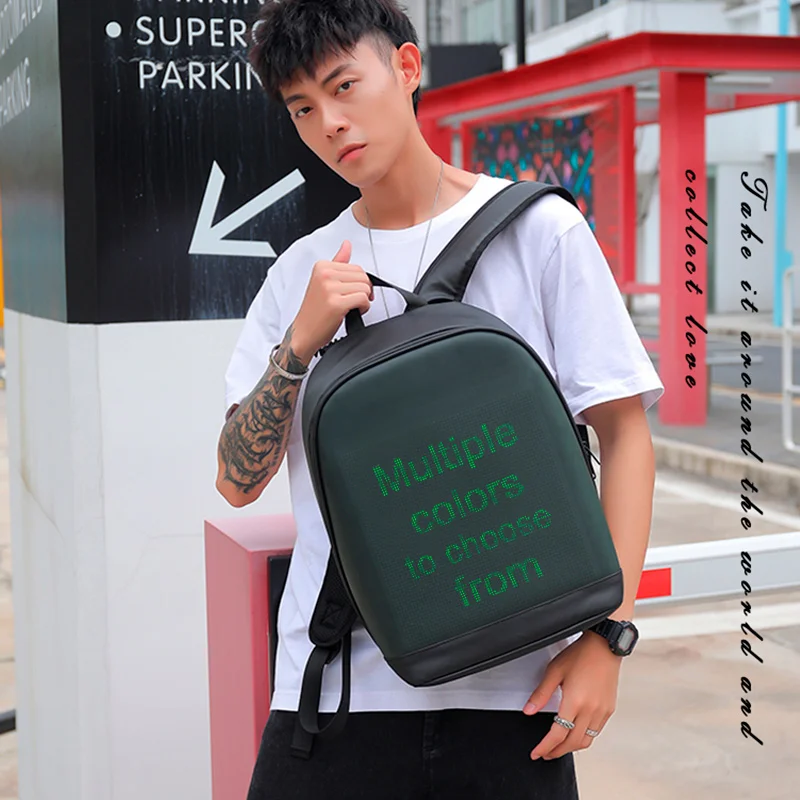 2021 Smart Advertising LED Backpack Bags Display Screen Dynamic ...