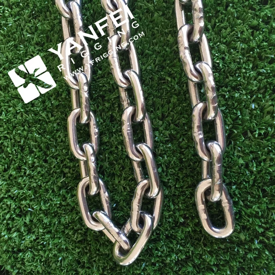 Stainless Steel DIN 766 Polished Short Link Chain - Buy in bulk
