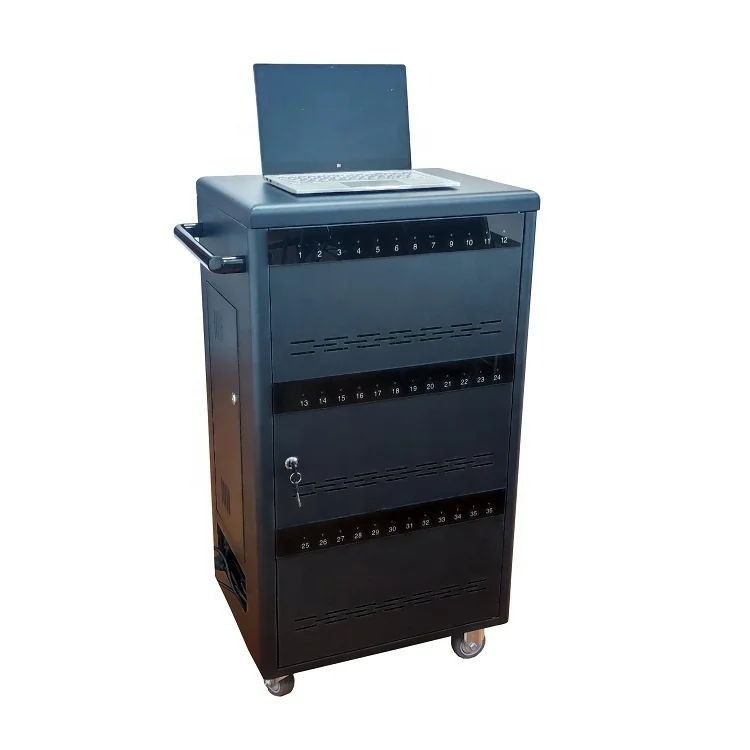 Office School Tablet Charging Cabinet Trolley Storage Cabinet With ...