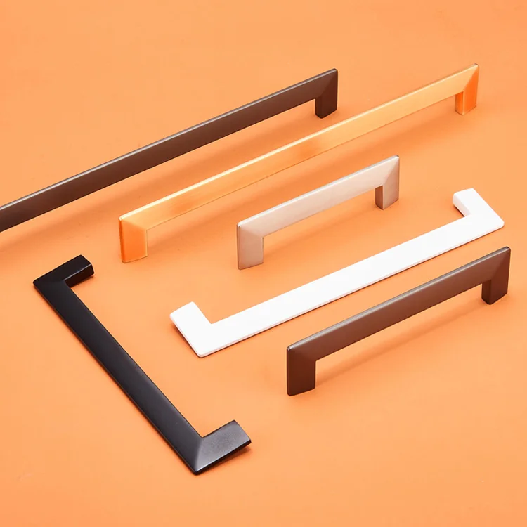 High Quality Zinc Kitchen Furniture Cabinet Handle Gold And Black White ...