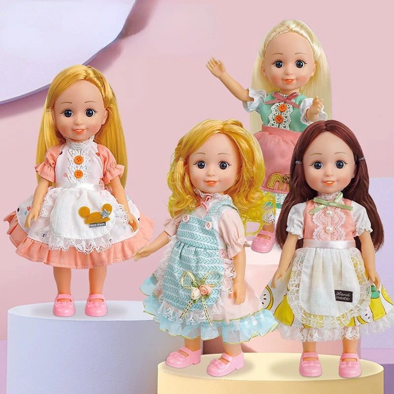 Popular doll toy girls playing house simulation doll dress up set toy ...