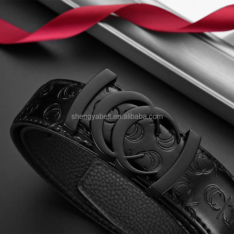 High Quality Professional Black Double C Letter Designer Belt for Men ...