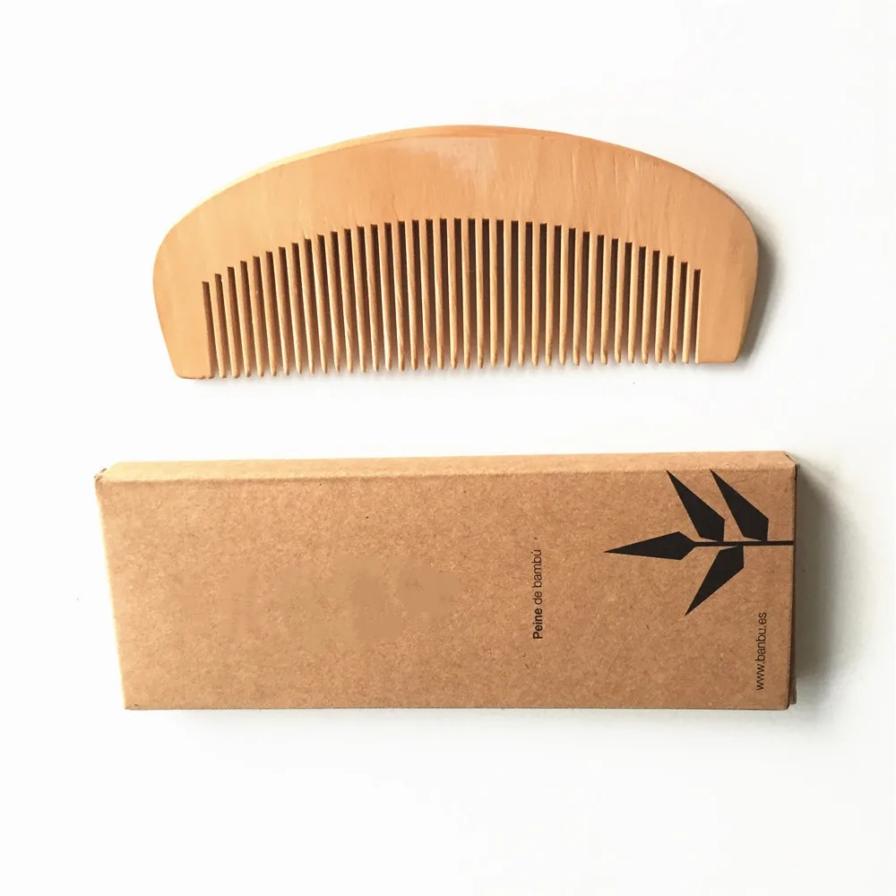 Classic handmade private label wooden beard comb custom beard comb ...