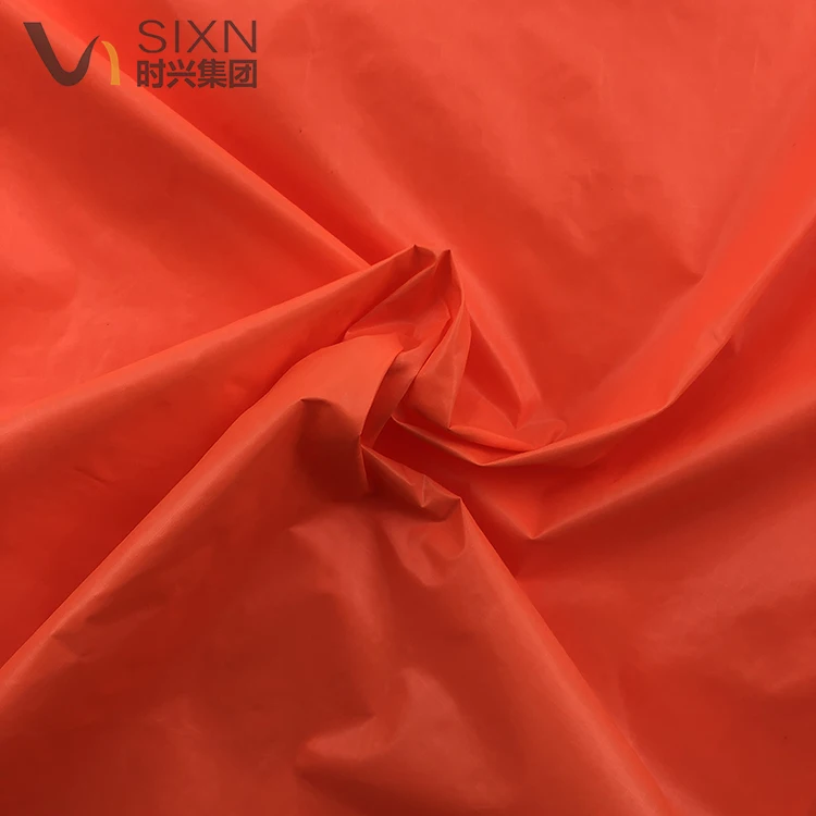 20D nylon taffeta ripstop 380T 400T oil cire finish waterproof DWR parachute paraglider fabric ...