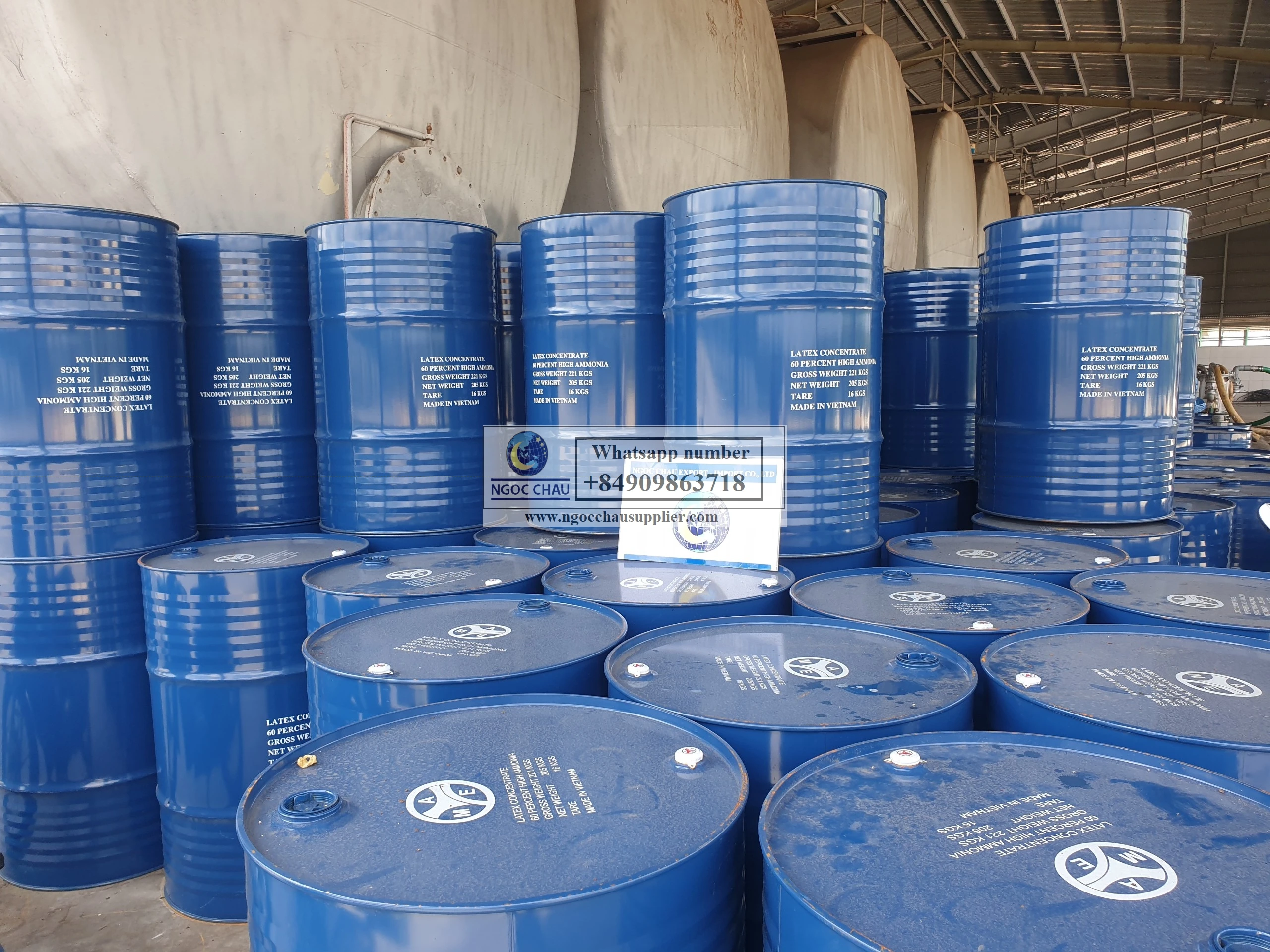 NATURAL RUBBER LATEX LIQUID HA 60% DRC PACKING DRUM IN VIETNAM NATURAL ...