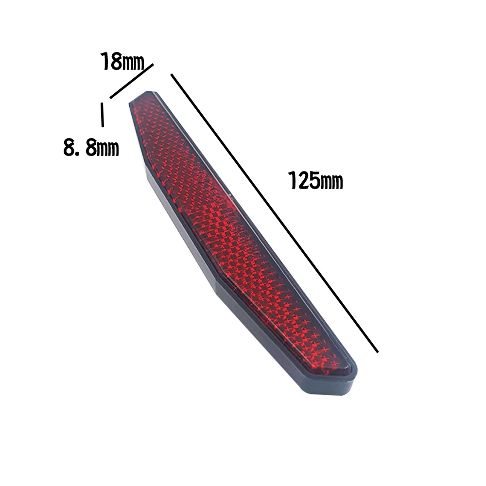 E scooter moto accessories red motorbike reflectors retro Side Rear ...